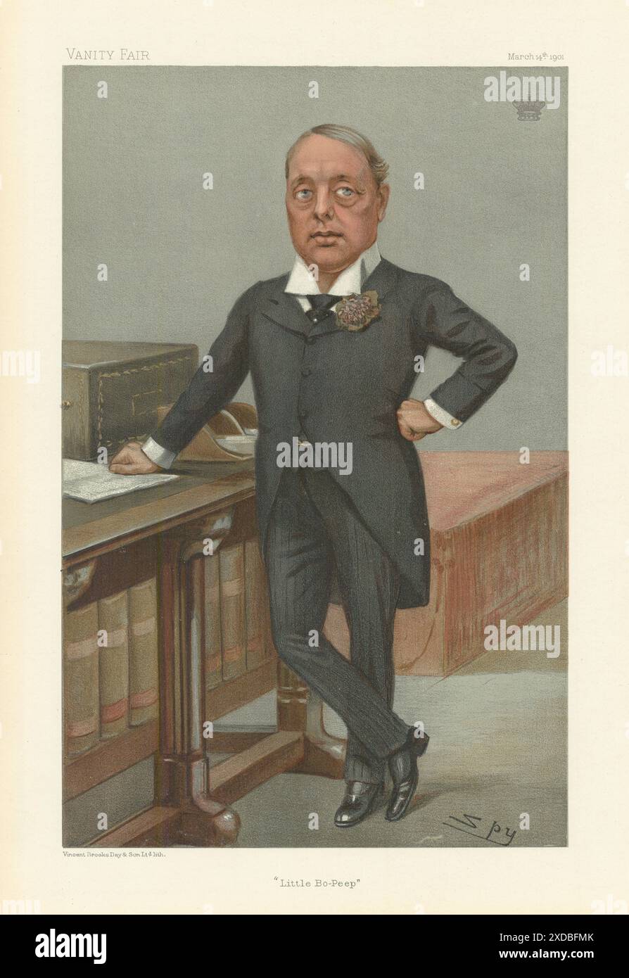 VANITY FAIR SPY CARTOON Archibald Primrose, Earl Rosebery 'Little Bo ...