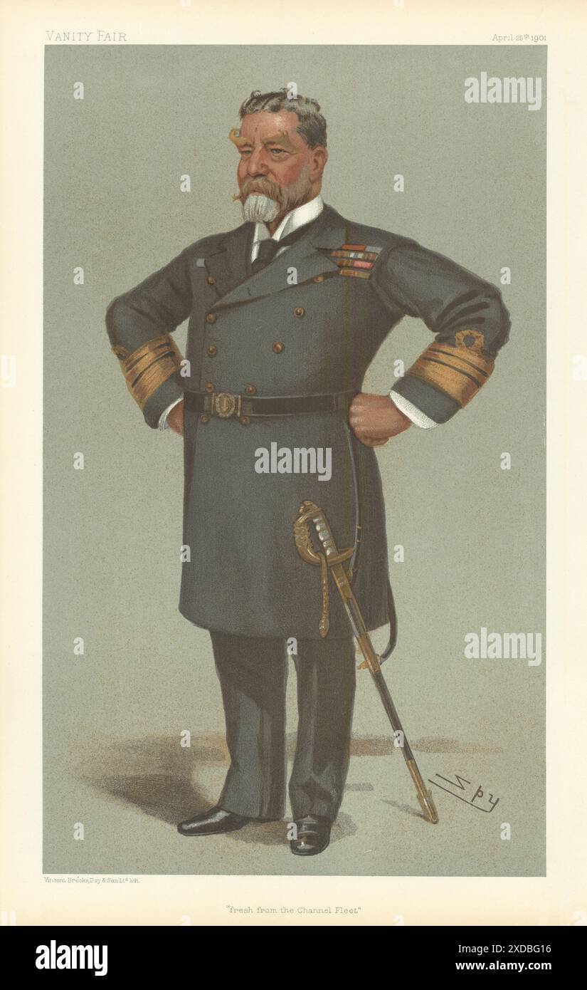 VANITY FAIR SPY CARTOON Vice-Adm Harry Rawson. Fresh from the Channel ...