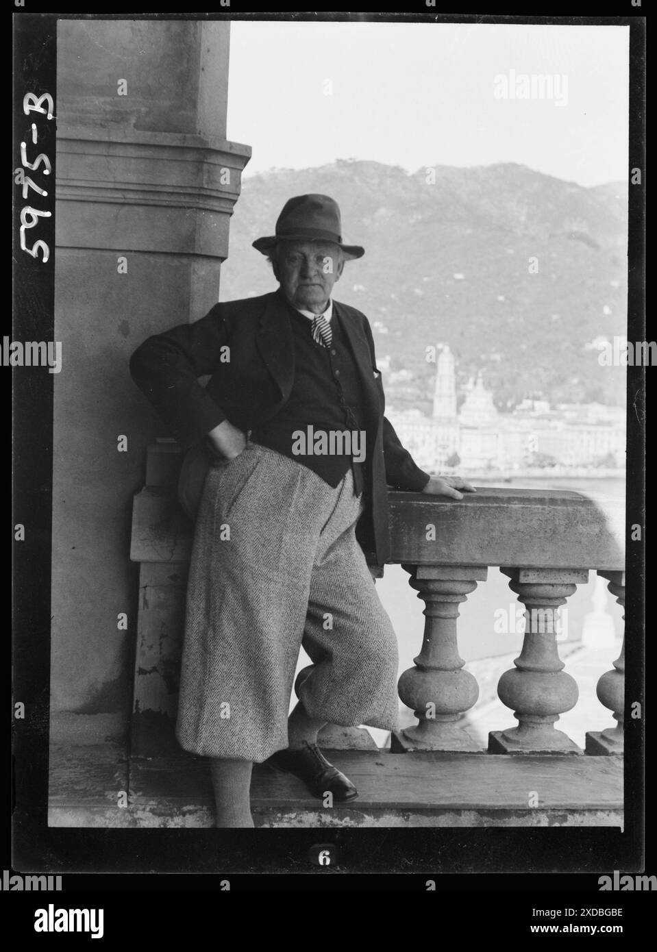 Hauptmann, Gerhart, standing outdoors. Genthe photograph collection ...
