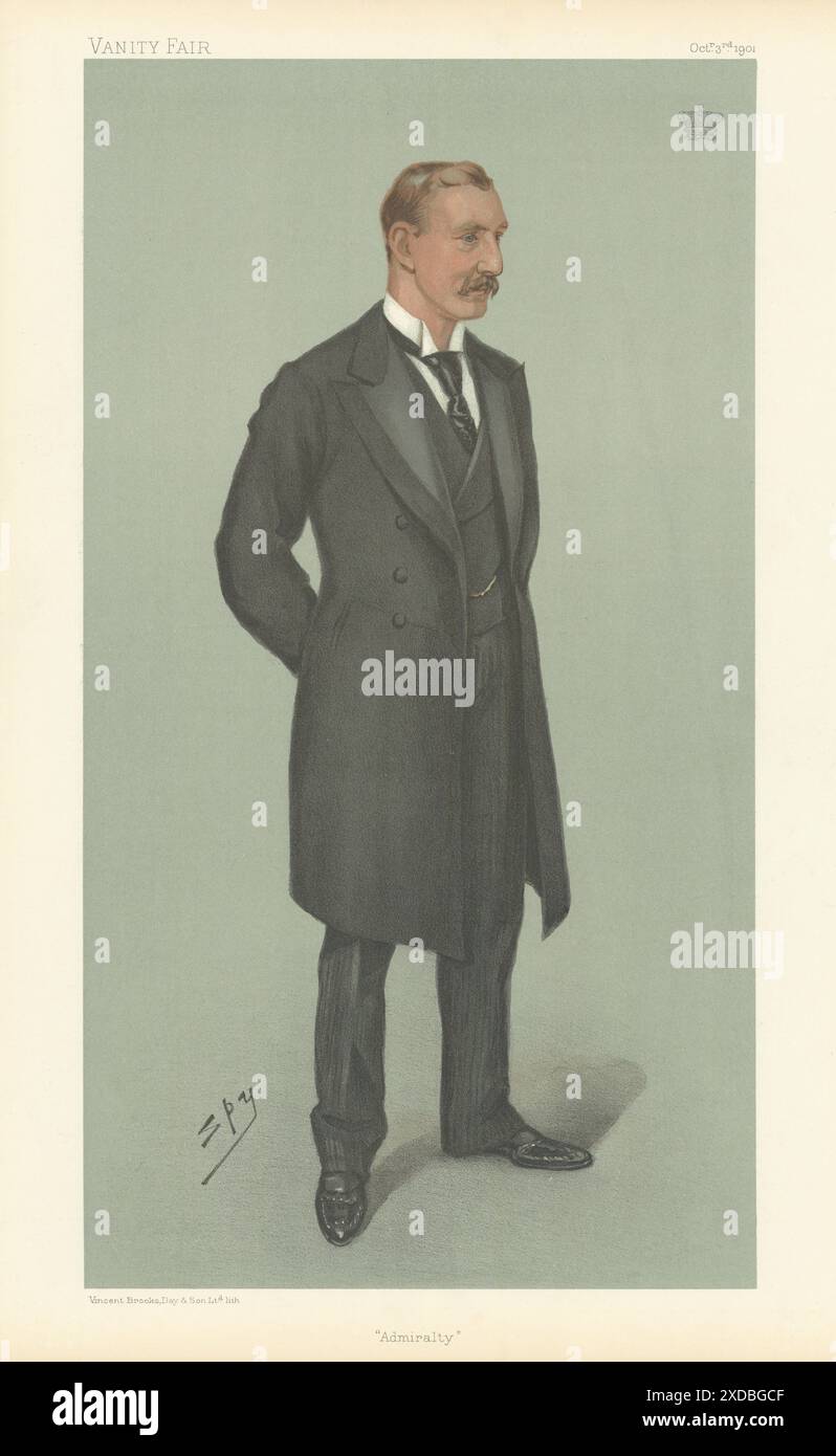 VANITY FAIR SPY CARTOON William Palmer, 1st Lord of the 'Admiralty ...