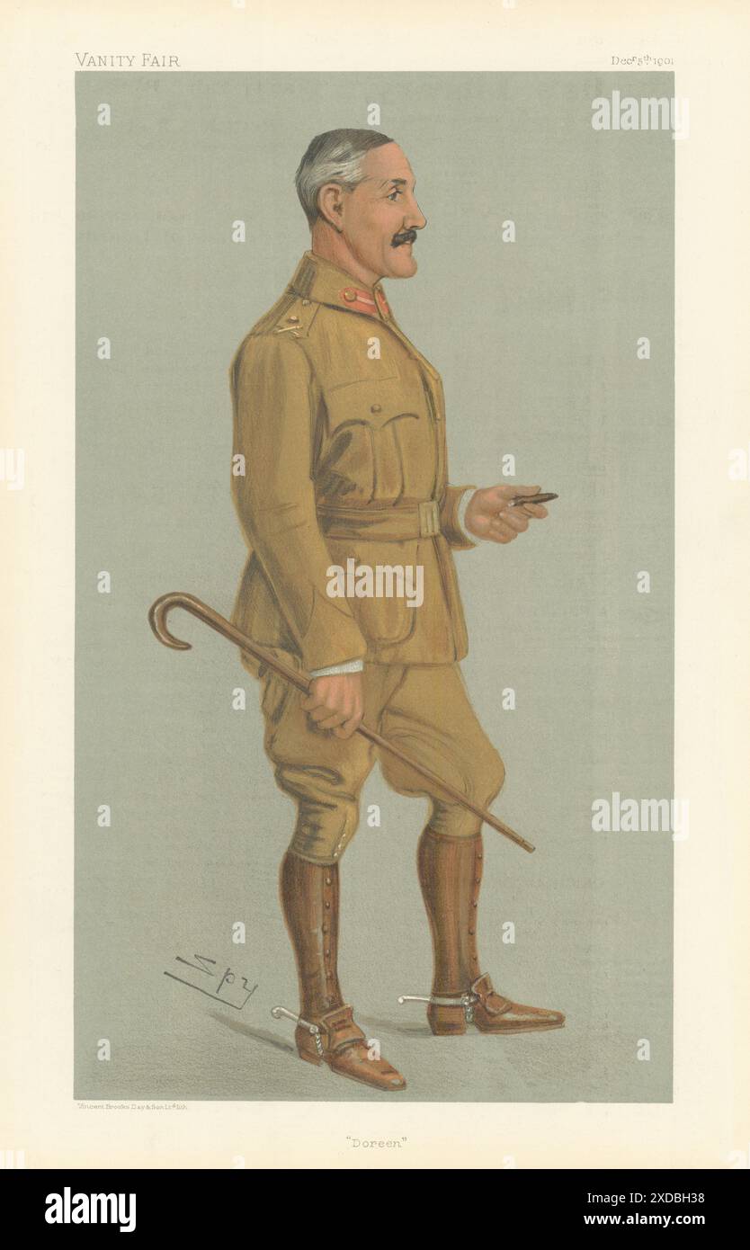 VANITY FAIR SPY CARTOON General Horace Smith-Dorrien DSO 'Doreen ...