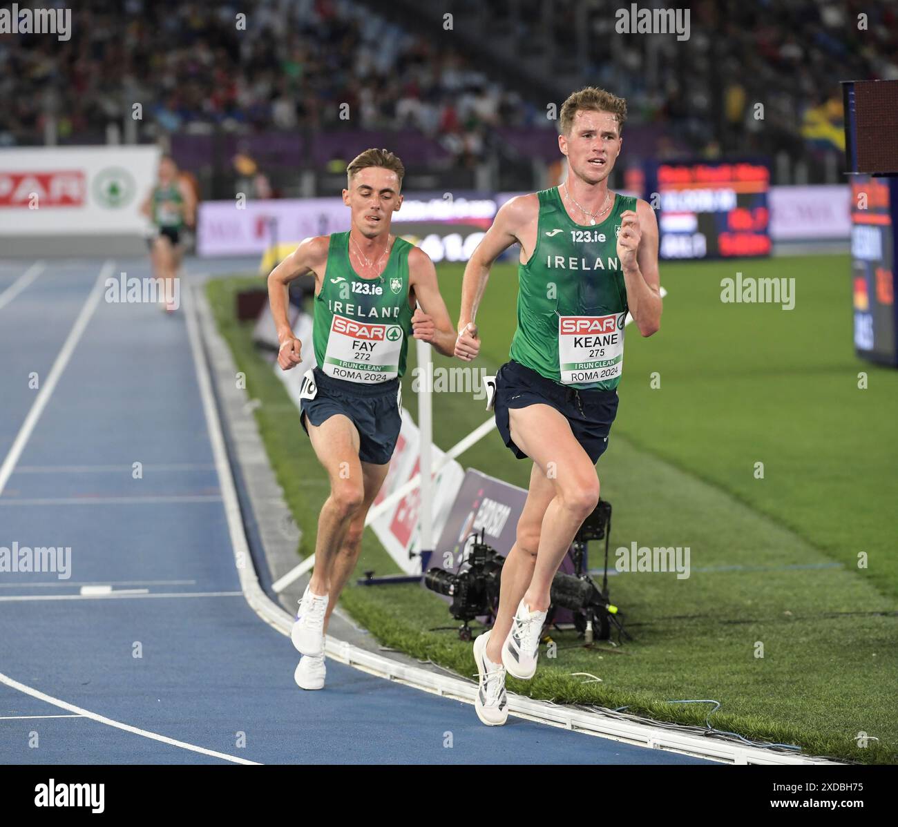 Barry Keane of Ireland competing in the men’s 10.000m final at the ...