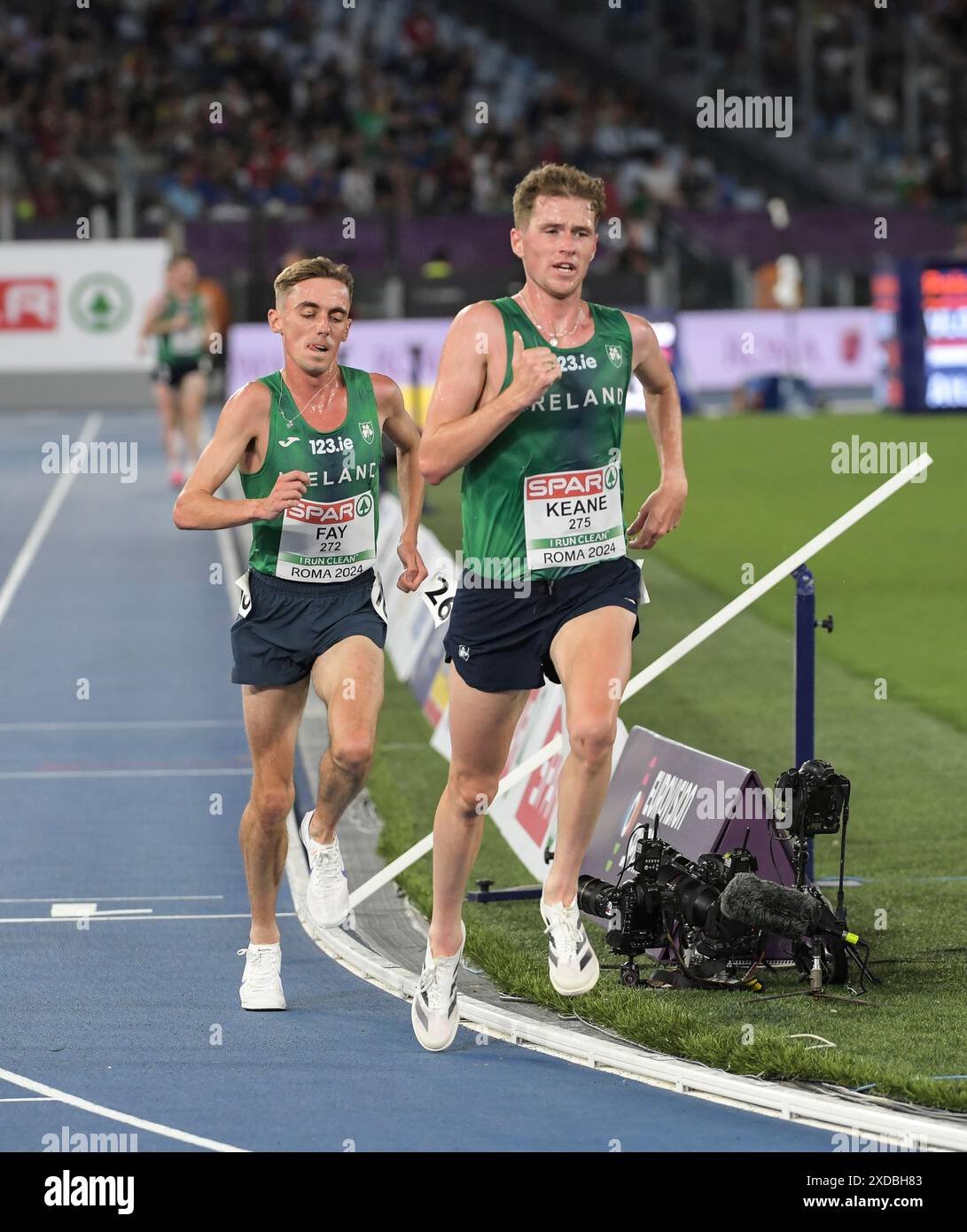 Barry Keane of Ireland competing in the men’s 10.000m final at the ...