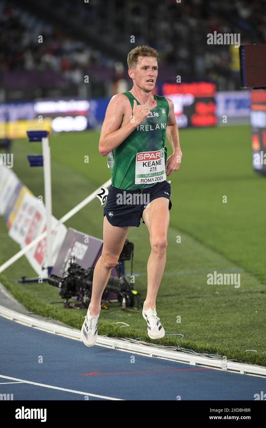 Barry Keane of Ireland competing in the men’s 10.000m final at the ...