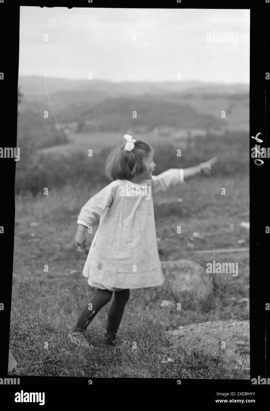 MacKaye, Percy, daughter of, standing outdoors. Genthe photograph ...