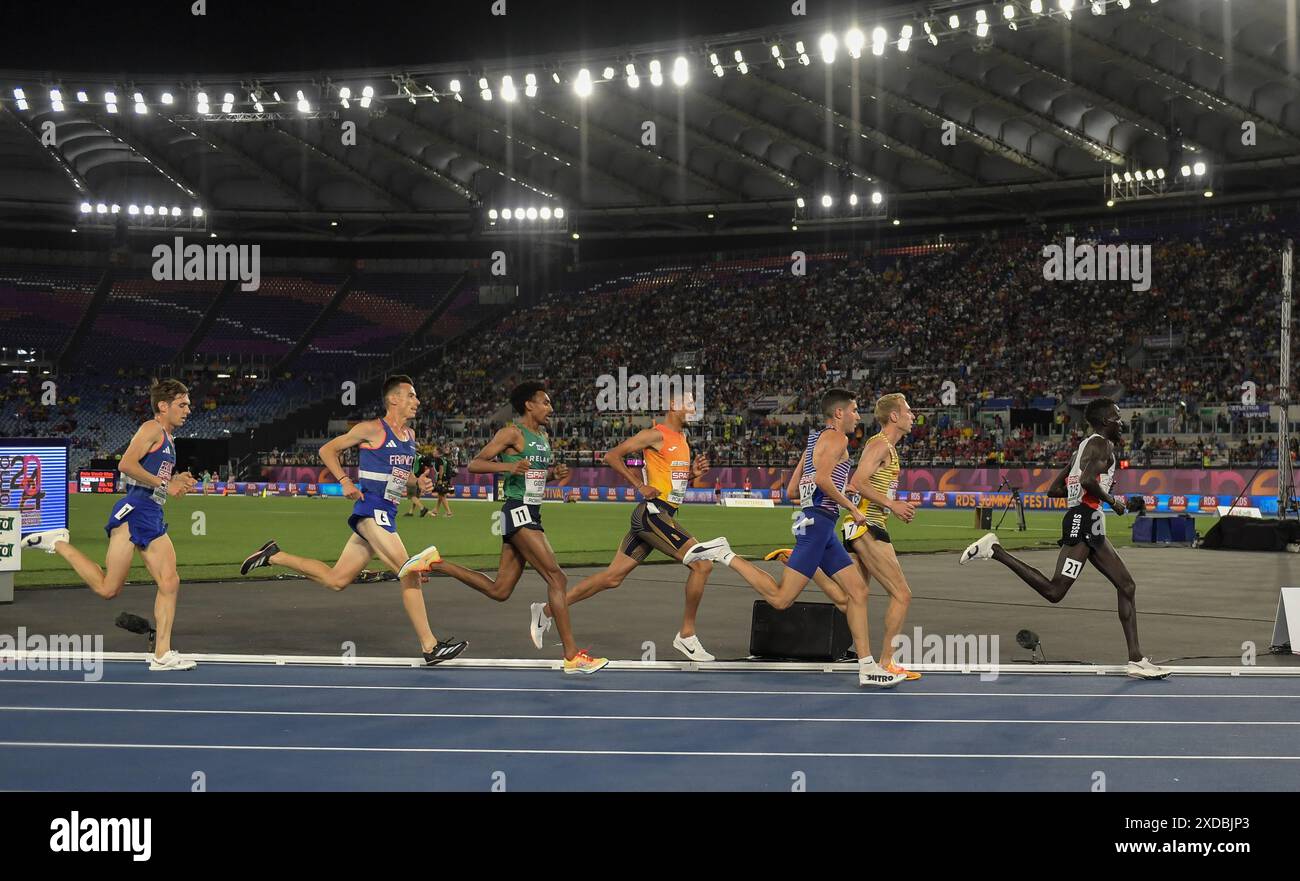 Men’s 10.000m final at the European Athletics Championships, Stadio ...
