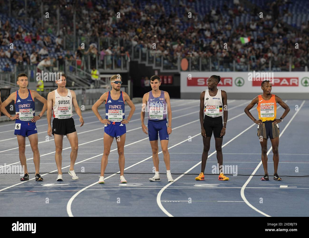 Patrick Dever of Great Britain competing in the men’s 10.000m final at ...