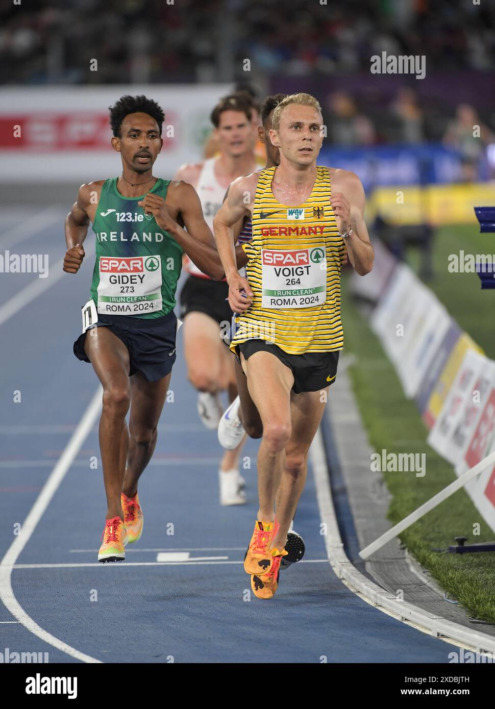 Nils Voigt of Germany competing in the men’s 10.000m final at the ...