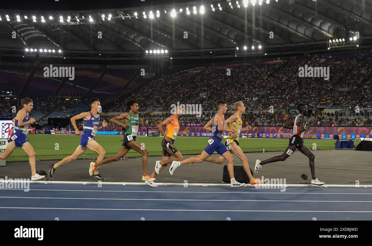 Men’s 10.000m final at the European Athletics Championships, Stadio ...