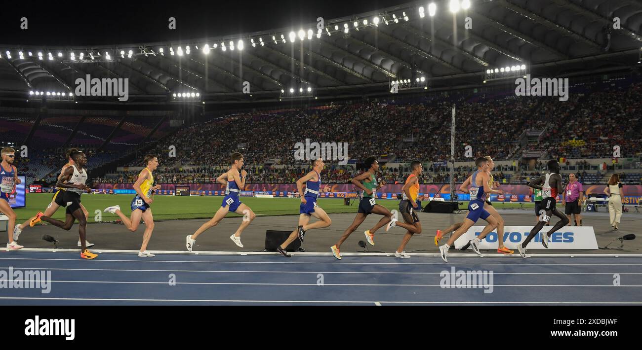 Men’s 10.000m final at the European Athletics Championships, Stadio ...