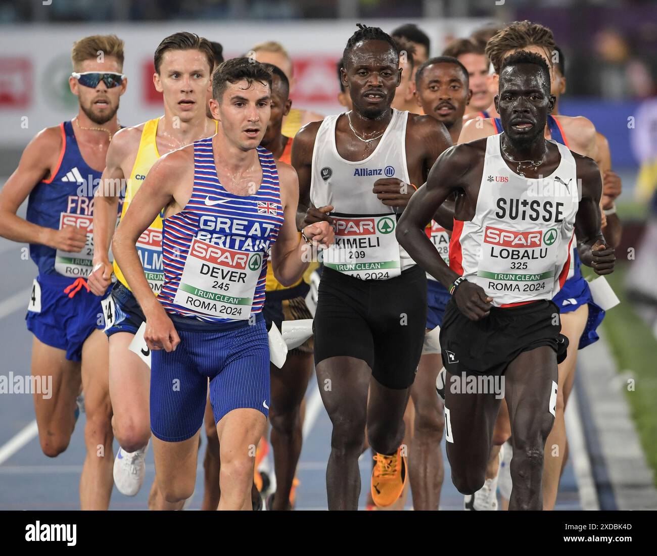 Patrick Dever of Great Britain competing in the men’s 10.000m final at ...