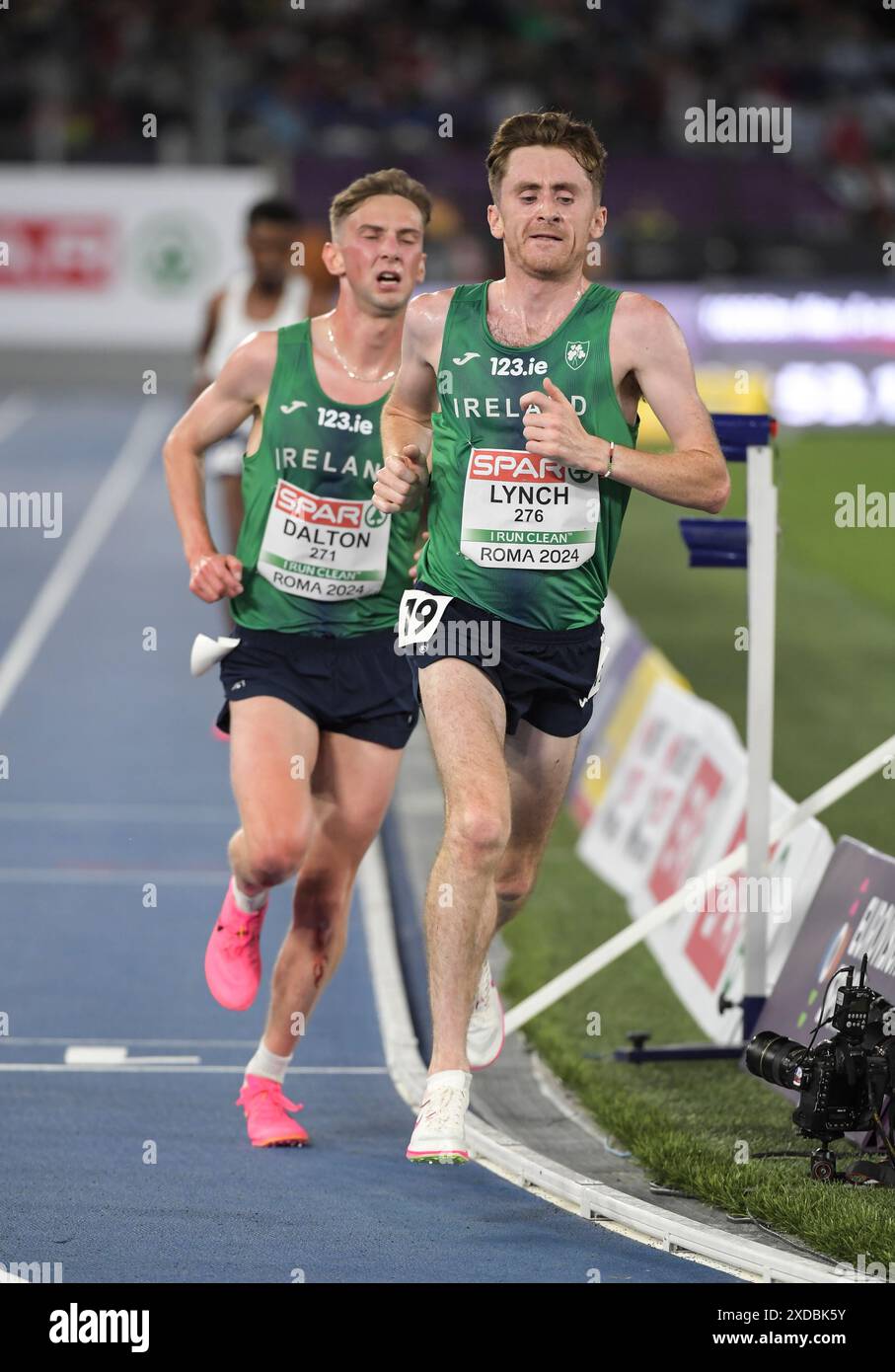 Peter Lynch of Ireland competing in the men’s 10.000m final at the ...
