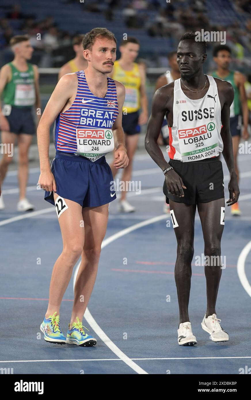 Rory Leonard of Great Britain competing in the men’s 10.000m final at ...