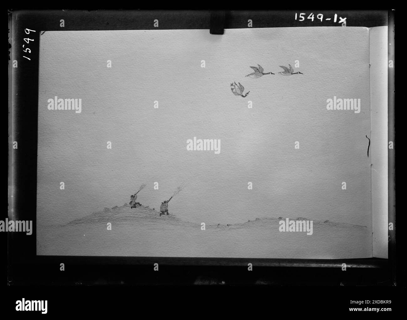 American hunting scene Black and White Stock Photos & Images - Alamy