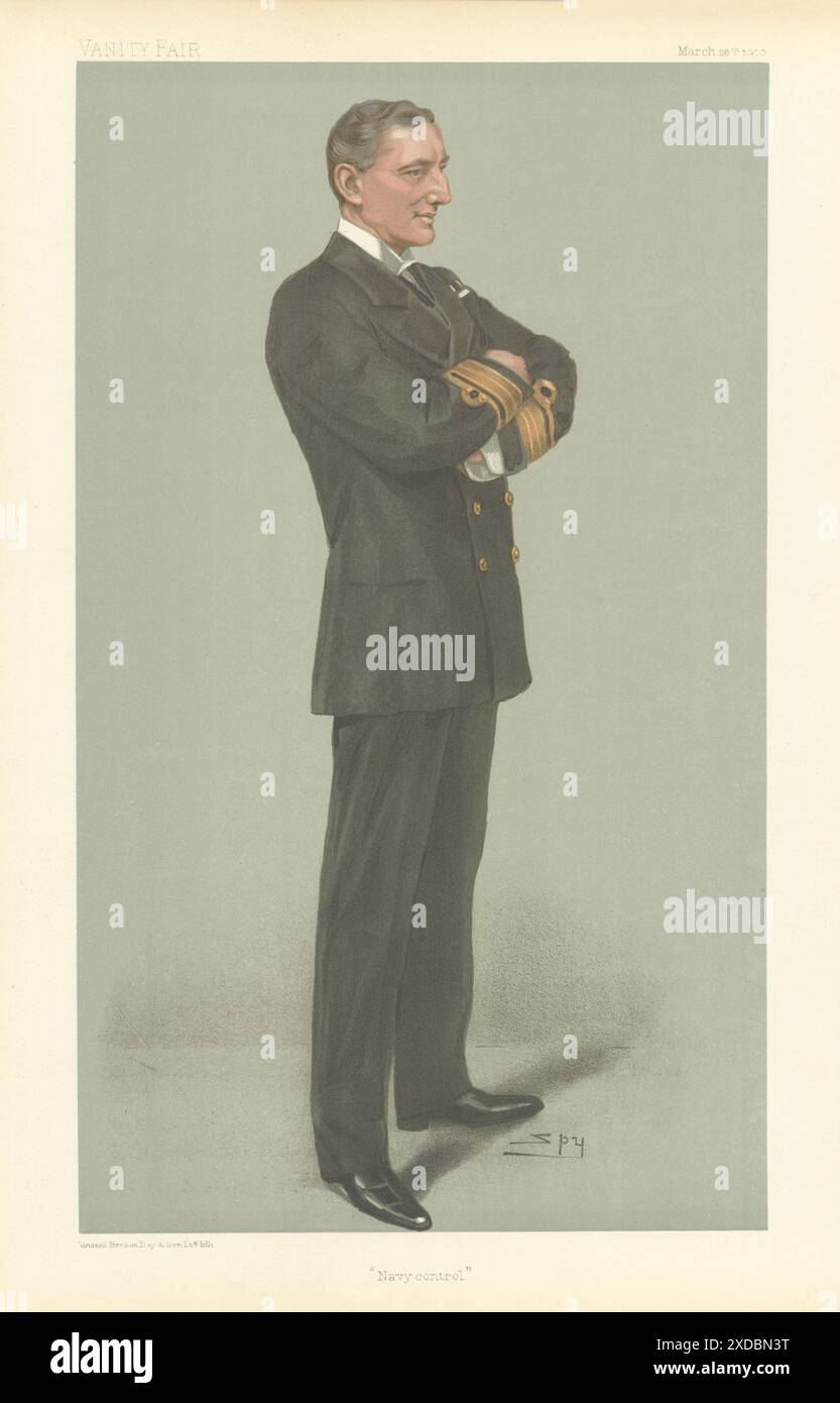 VANITY FAIR SPY CARTOON Rear-Admiral William May 'Navy Control ...