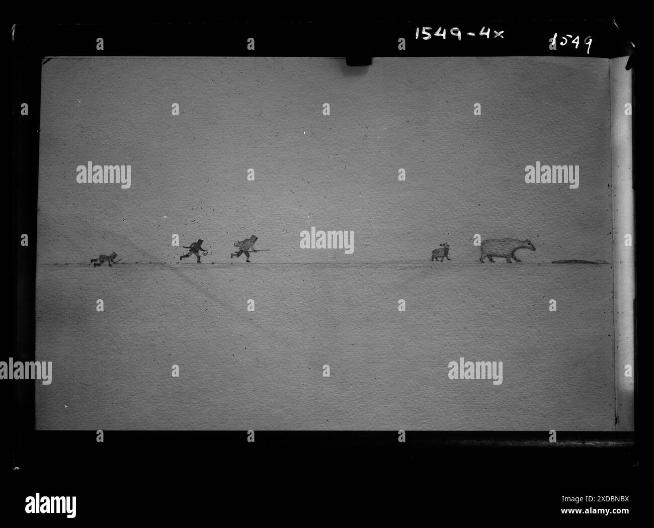 Eskimo hunting scene. Genthe photograph collection Stock Photo - Alamy