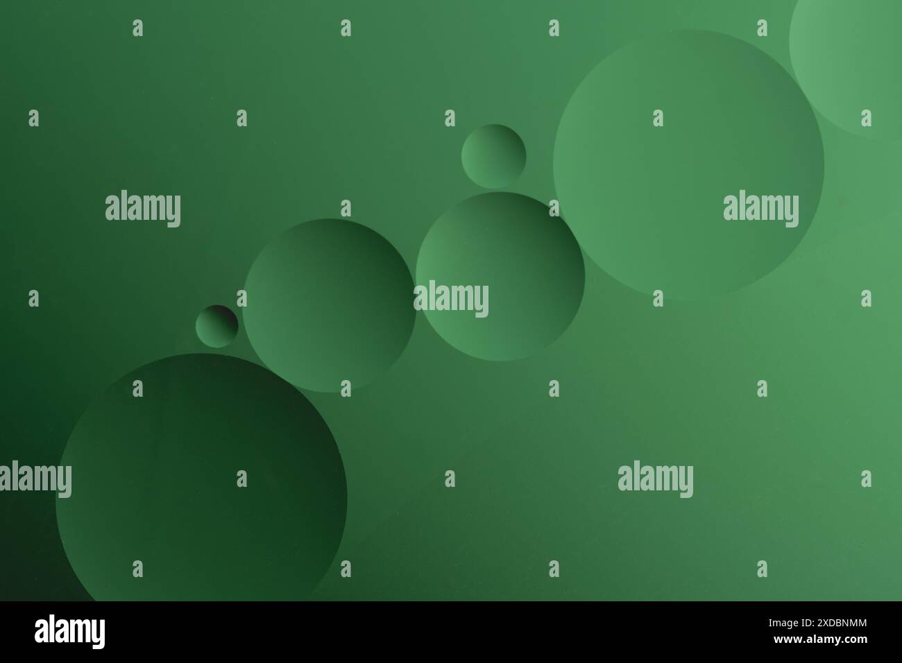 Abstract green background with dynamic circles of different sizes Stock ...