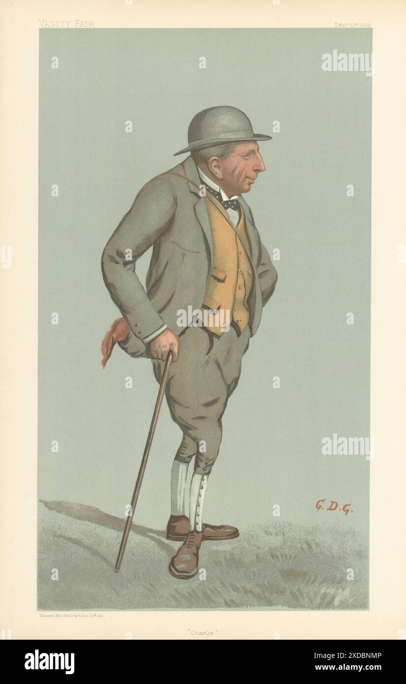 VANITY FAIR SPY CARTOON Charles Harold Longfield Beatty 'Charlie ...
