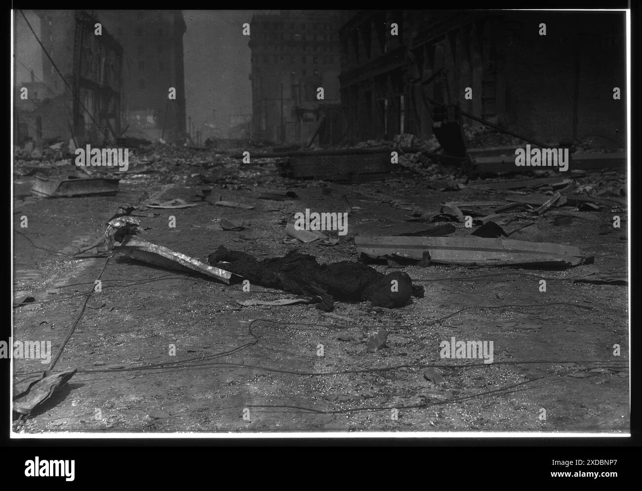 Charred corpse of a victim of the 1906 San Francisco earthquake and ...
