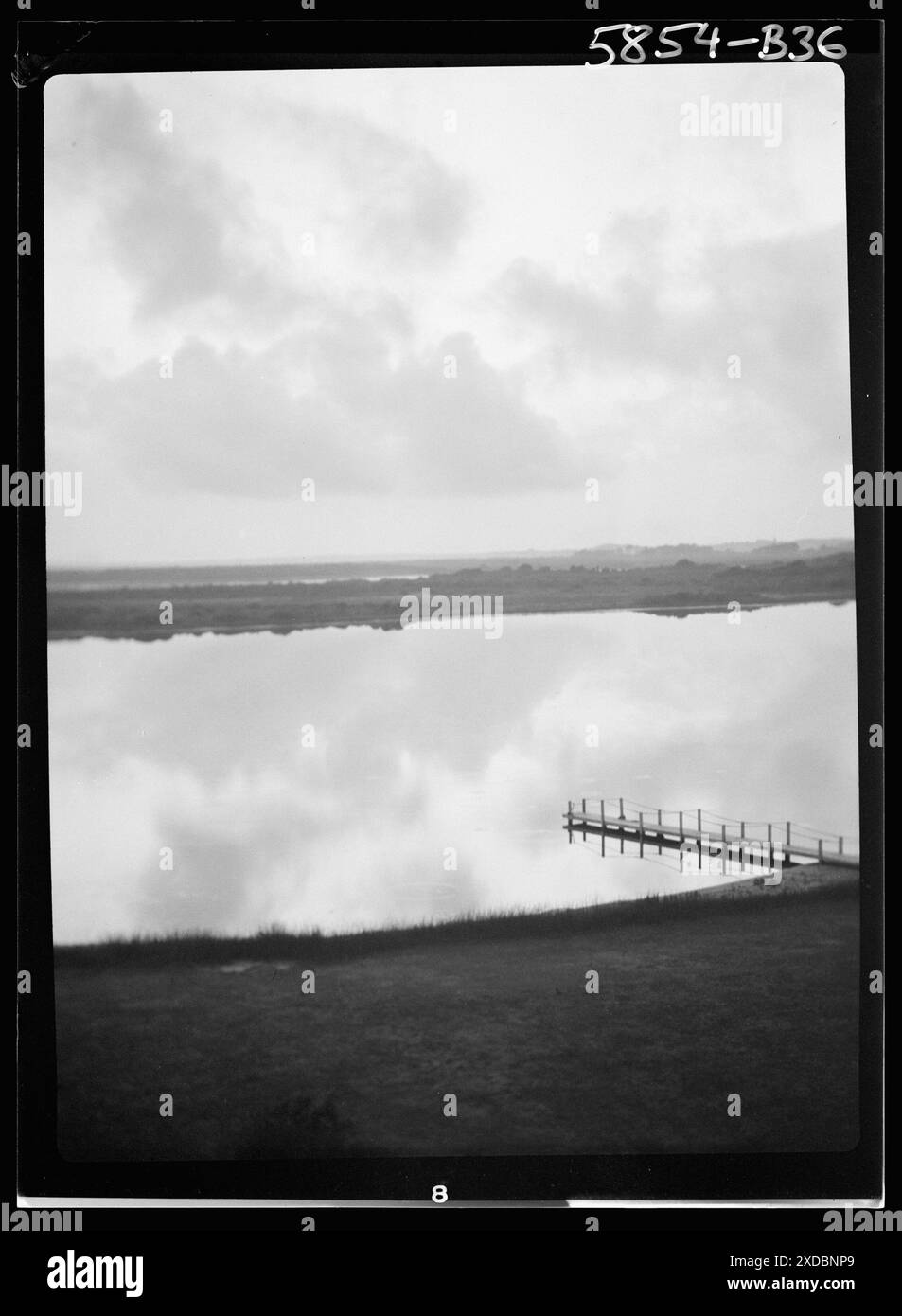 Water scene from the grounds of "The Shallows," property of Lucien ...