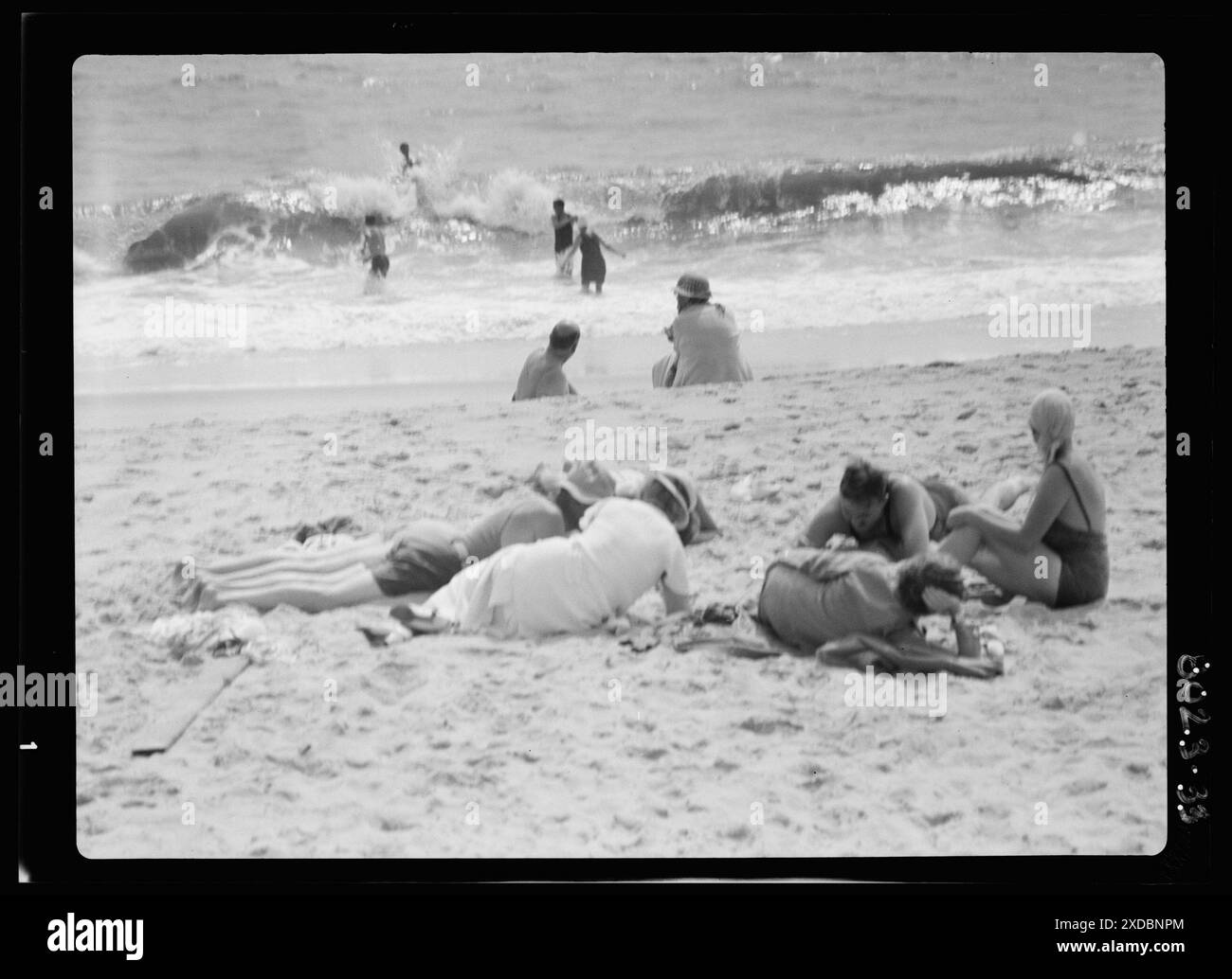 Unidentified group of people, possibly members of the Jewett family, at ...