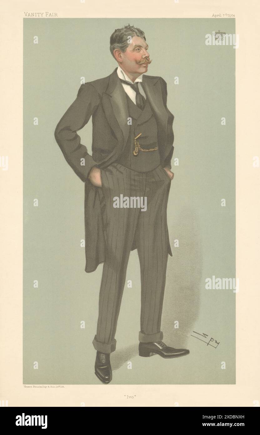 VANITY FAIR SPY CARTOON 'Ivo' Bligh, 8th Earl of Darnley. Cricketer ...