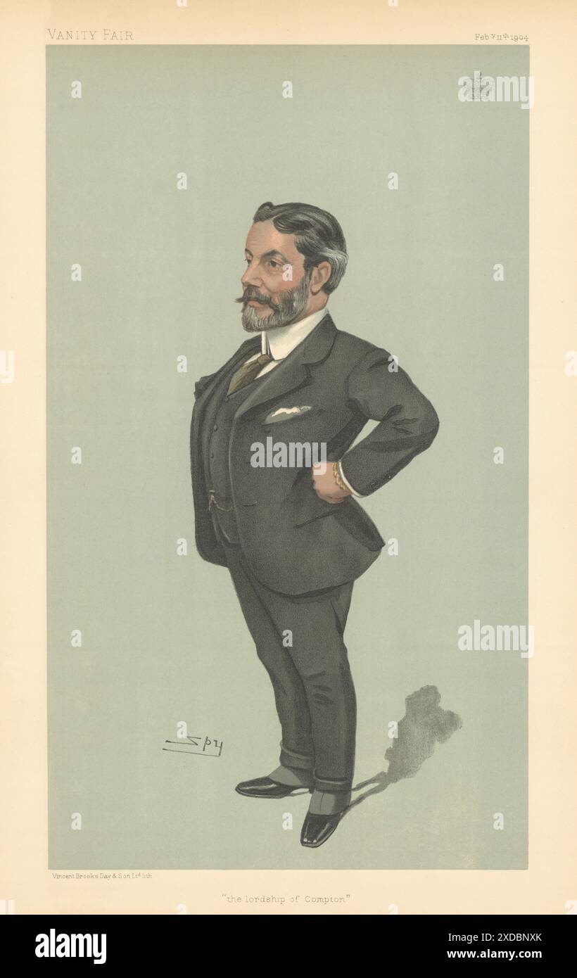VANITY FAIR SPY CARTOON Marquis of Northampton 'the lordship of Compton ...
