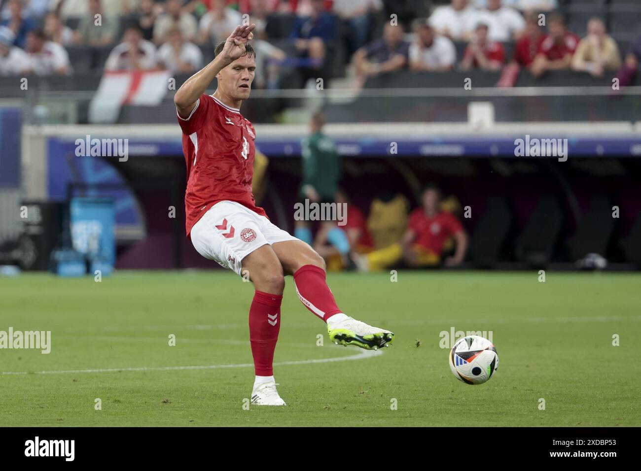 Jannik Vestergaard of Denmark during the UEFA Euro 2024, Group C ...