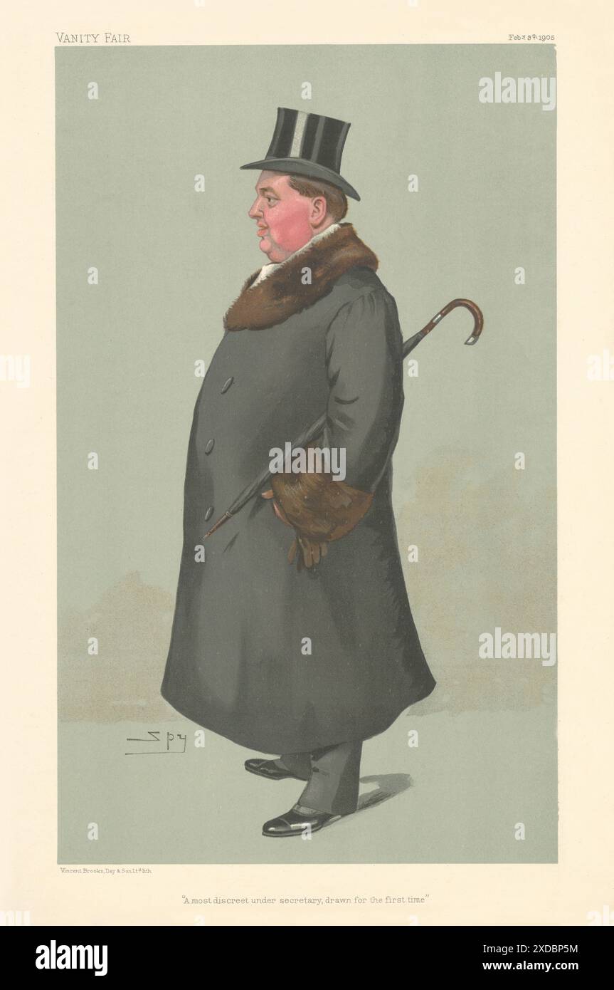 VANITY FAIR SPY CARTOON Lord Donoughmore 'A most discreet under ...