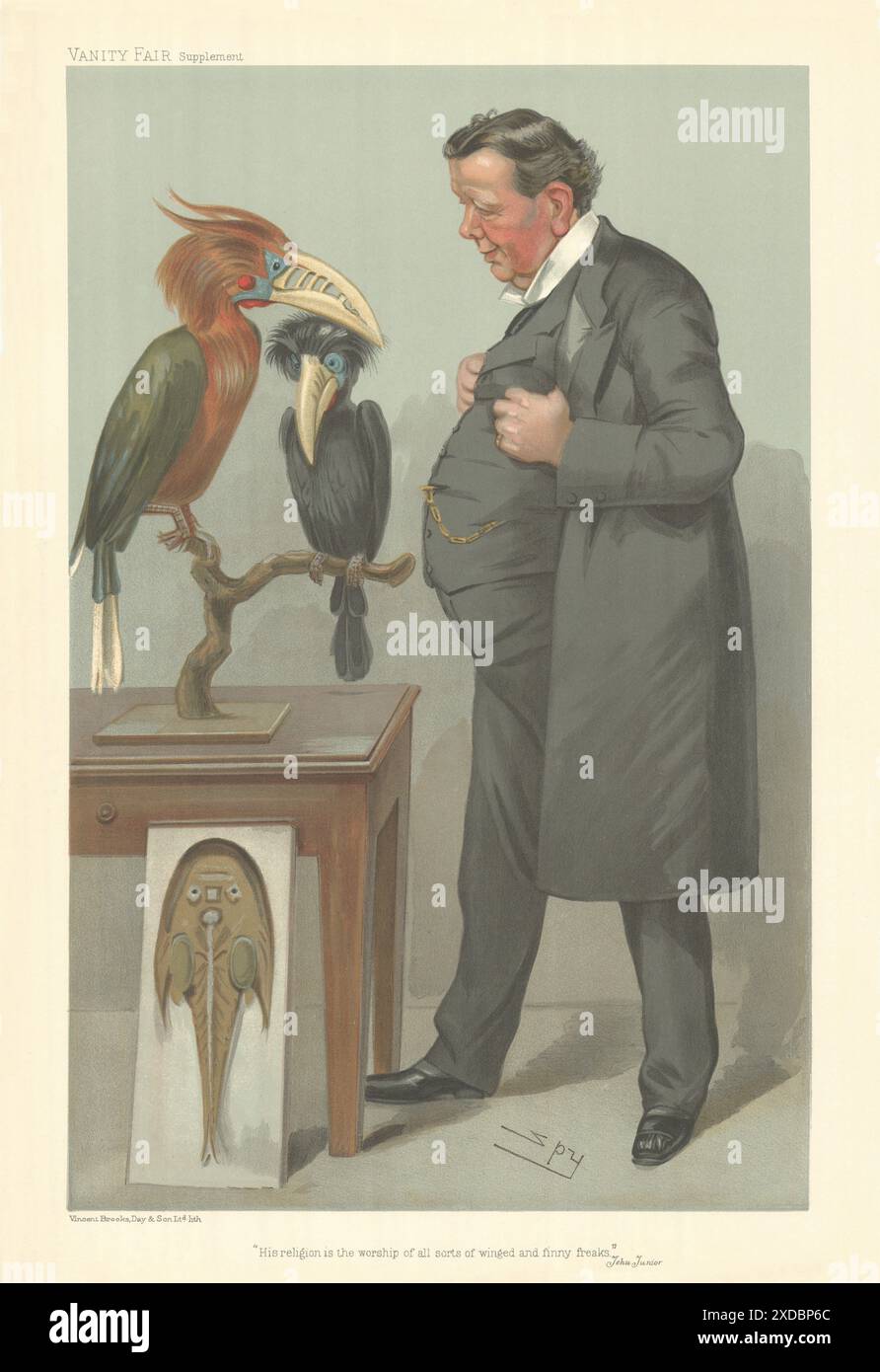 VANITY FAIR SPY CARTOON Edwin Ray Lankester 'His religion is the ...