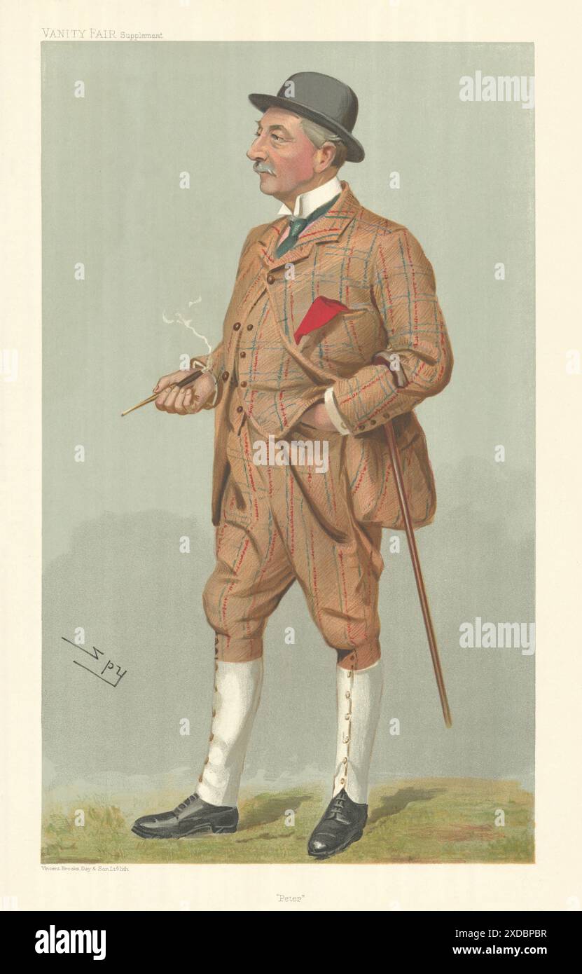 VANITY FAIR SPY CARTOON Sir 'Peter' Carlaw Walker. Cheshire 1905 old ...