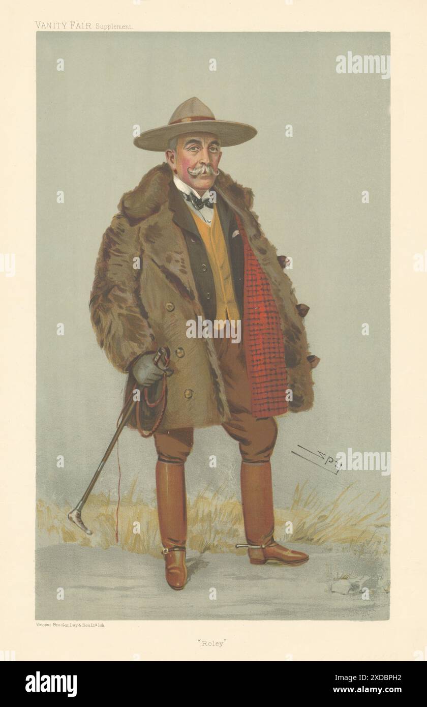 VANITY FAIR SPY CARTOON Gilbert, 4th Earl of Minto 'Roley' 1905 old ...