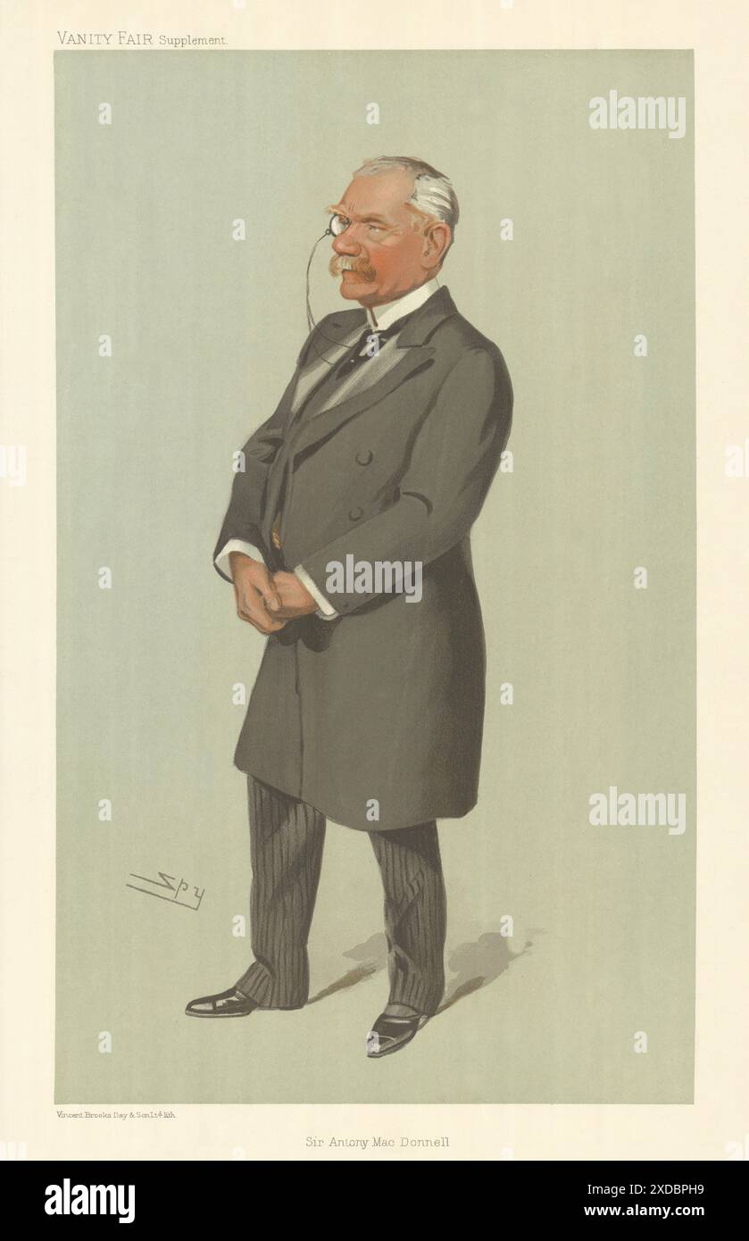 VANITY FAIR SPY CARTOON Sir Antony Macdonnell. Irish civil servant 1905 ...