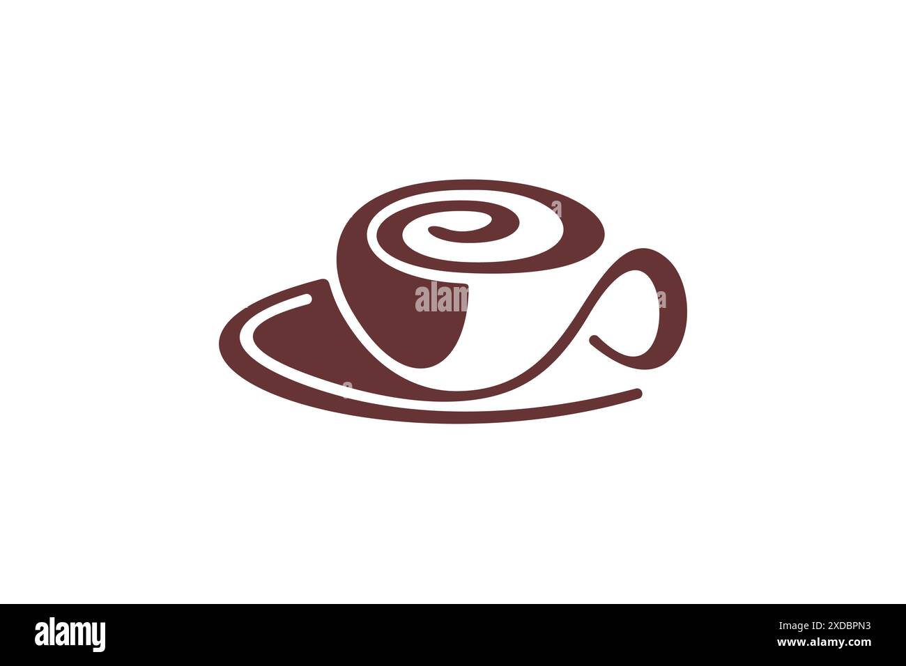 Coffee negative logo Cut Out Stock Images & Pictures - Alamy