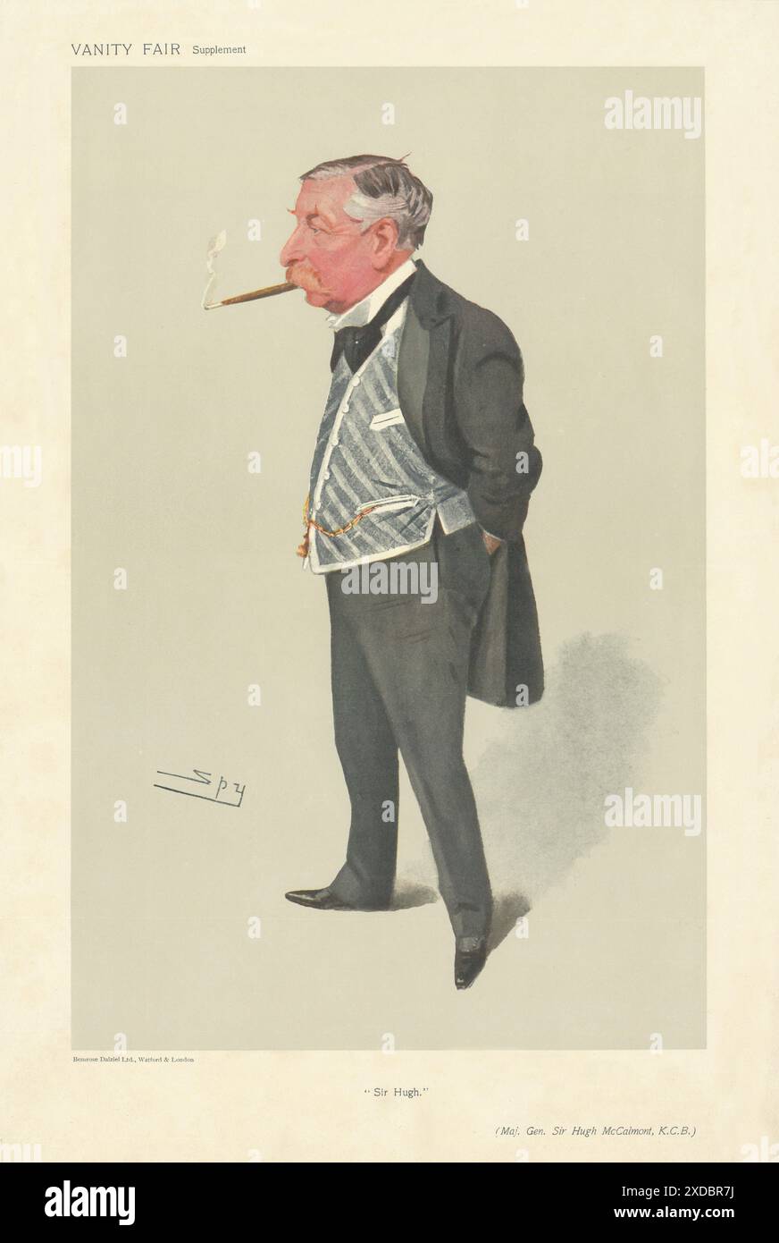 VANITY FAIR SPY CARTOON Major-General 'Sir Hugh' McCalmont. Ireland ...
