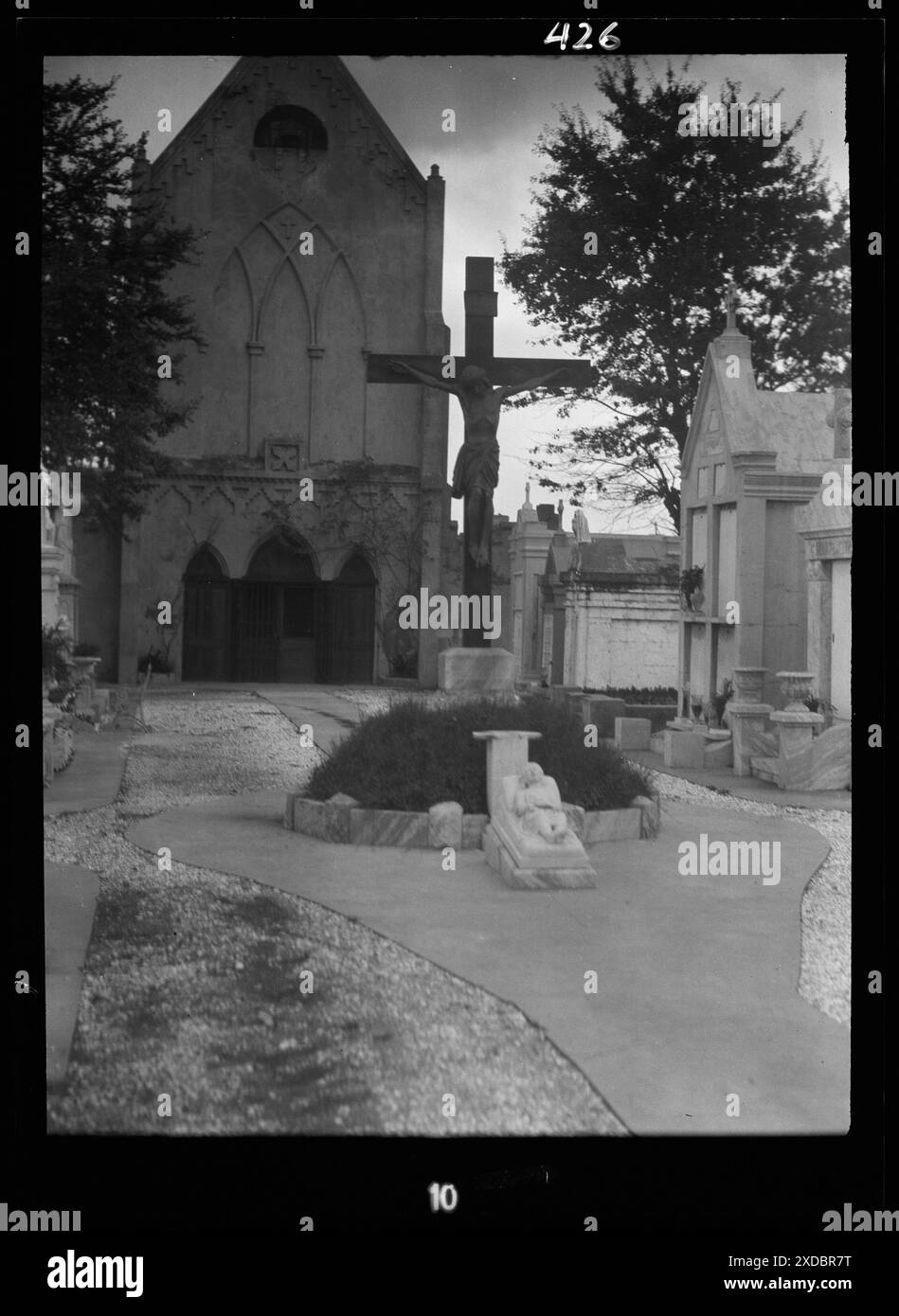 St. Roch Cemetery, New Orleans. Genthe photograph collection Stock ...