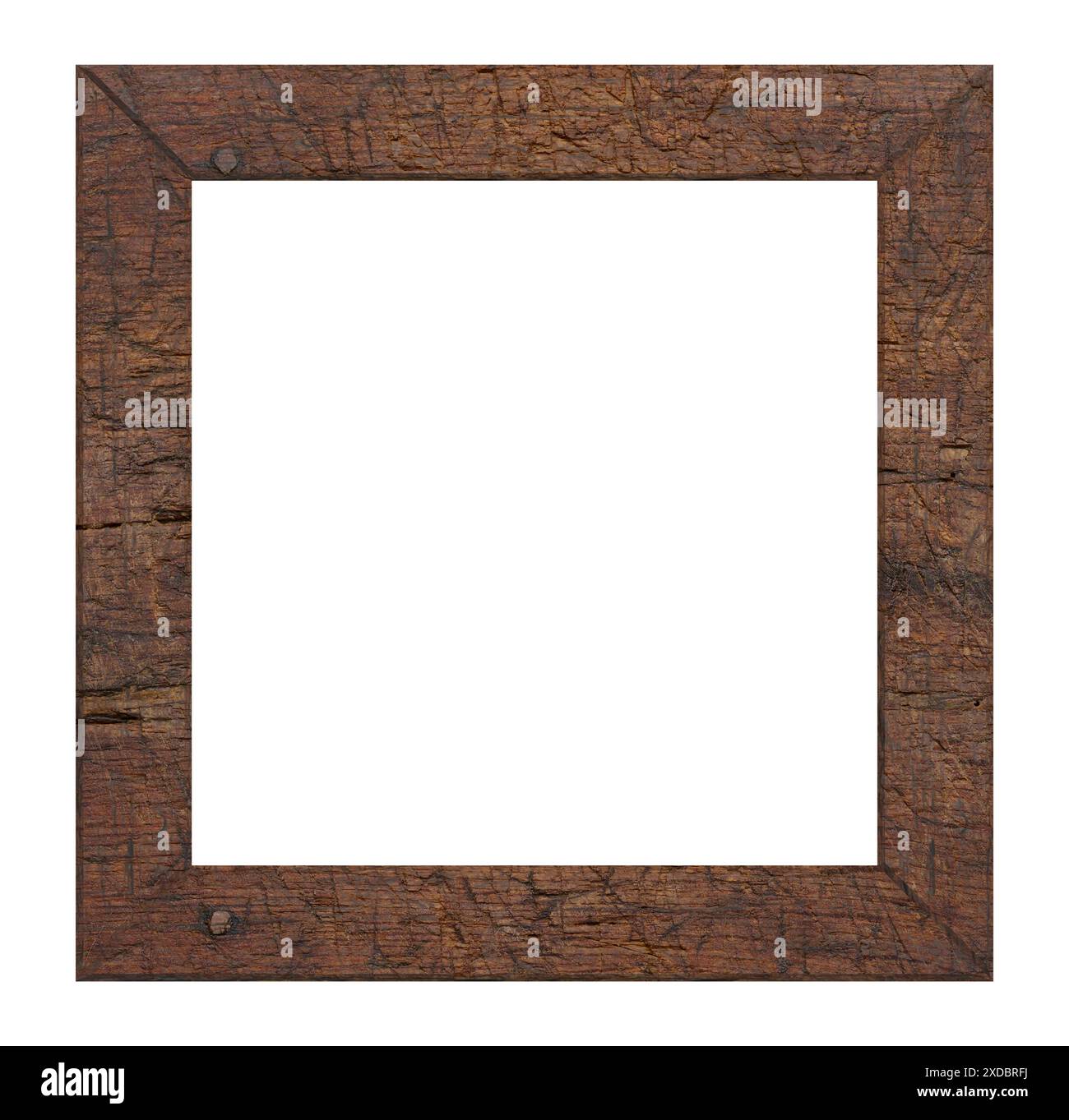 Empty square wooden frame hi-res stock photography and images - Alamy