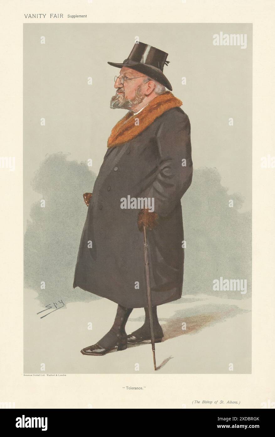 VANITY FAIR SPY CARTOON Edgar Jacob, The Bishop of St Albans 'Tolerance ...