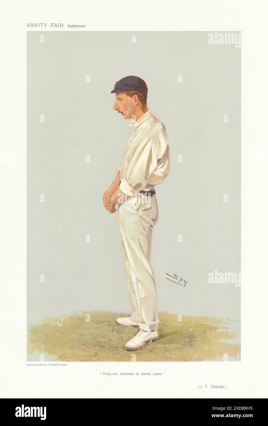 VANITY FAIR SPY CARTOON Johnny Tyldesley '46 centuries in 11 years ...