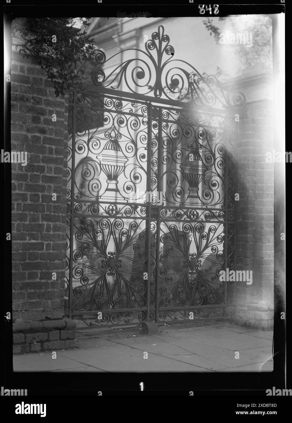 Wrought iron gate of St. Michael's Church Charleston, South Carolina ...