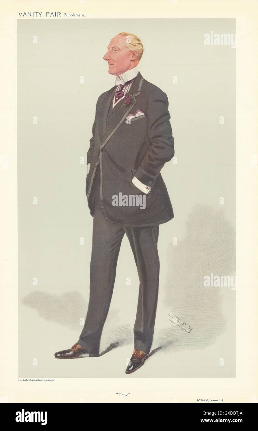 VANITY FAIR SPY CARTOON Allan Aynesworth 'Tony' Theatre. Actor producer ...