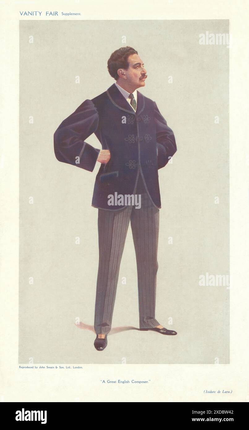 VANITY FAIR SPY CARTOON Isidore de Lara 'A Great English Composer ...