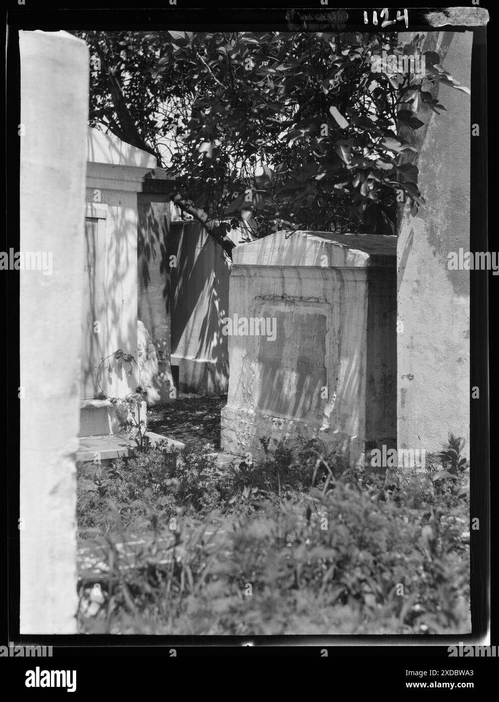 Tomb in St. Louis Cemetery, New Orleans. Genthe photograph collection ...