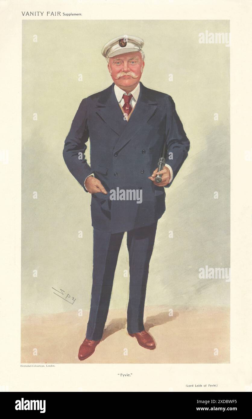 VANITY FAIR SPY CARTOON Alexander Forbes-Leith, Baron Leith of 'Fyvie ...