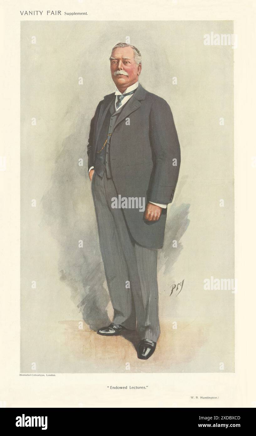 VANITY FAIR SPY CARTOON William Balle Huntington 'Endowed Lectures'. By ...