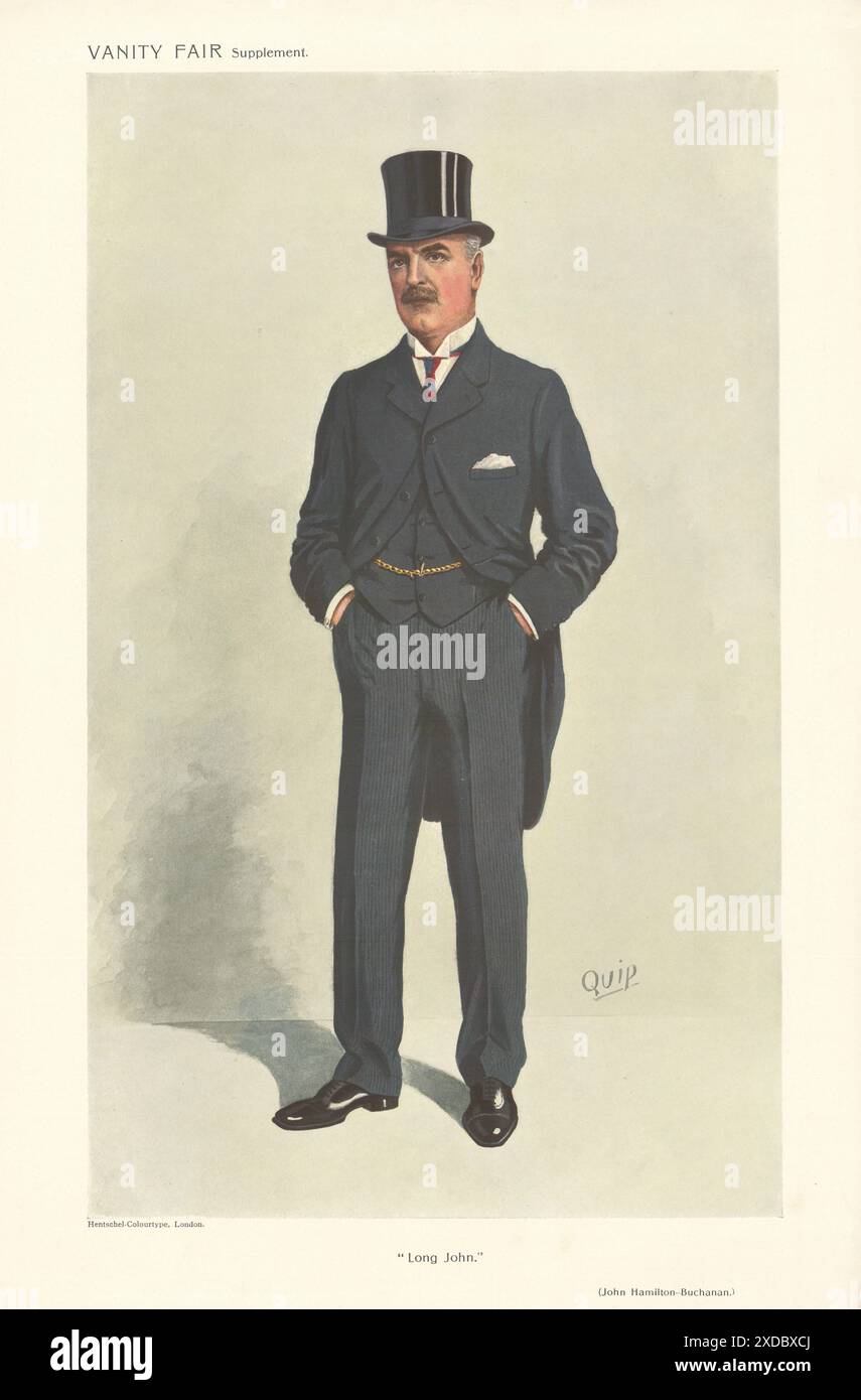 VANITY FAIR SPY CARTOON 'Long John' Hamilton-Buchanan. Scotland. By ...