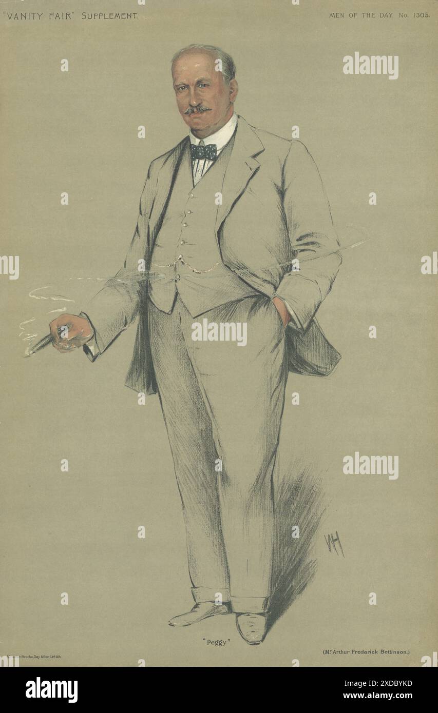 VANITY FAIR SPY CARTOON Arthur Frederick Bettinson 'Peggy' Boxer. By WH ...