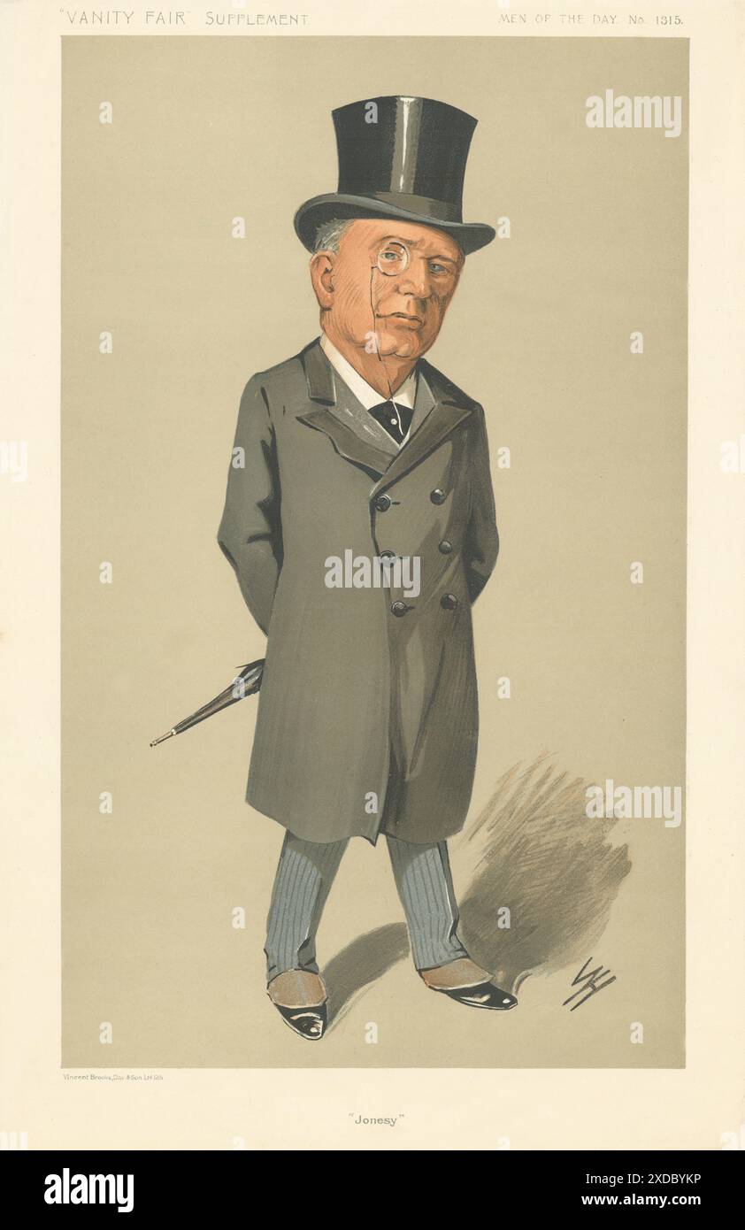 VANITY FAIR SPY CARTOON Llewellyn Archer Atherley-Jones 'Jonesey ...