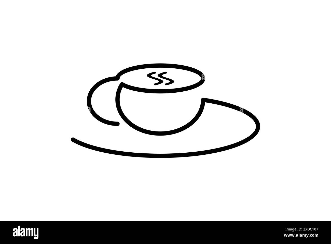 Coffee symbol sign in Black and White Stock Photos & Images - Alamy