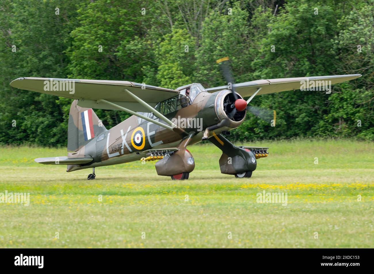 A Westland Lysander liaison aircraft of the Royal Air Force. The ...